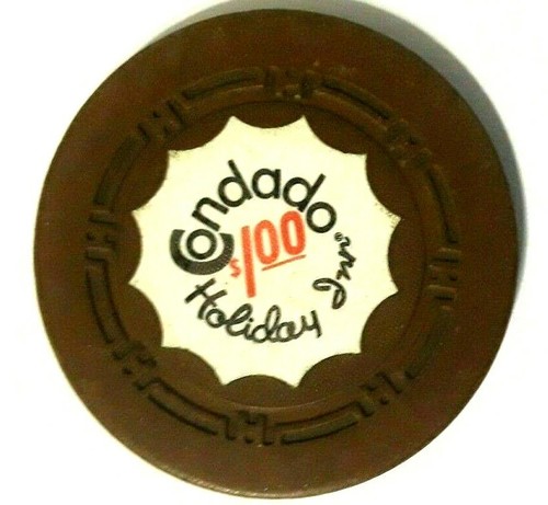 1 CONDADO HOLIDAY INN Casino RdBrw Poker Chip SAN JUAN Puerto Rico H ...