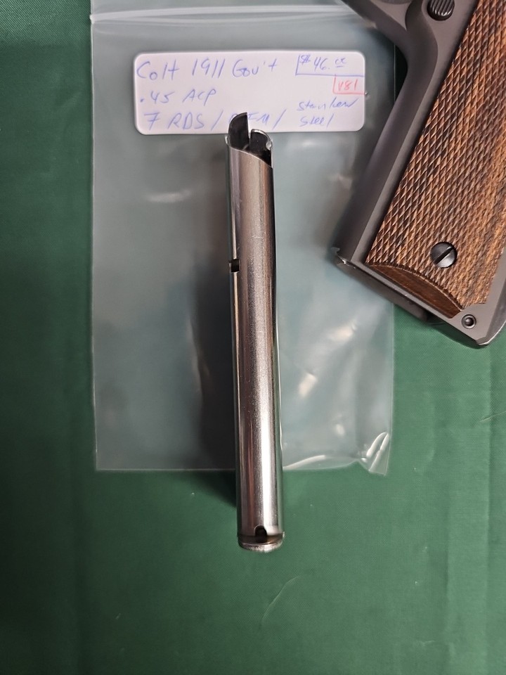 Colt 1911 Magazine .45 ACP 7 rd Factory Original OEM M1911A1 Marked 45 ...