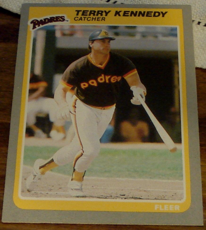 Terry Kennedy, Padres, 1985 #37 Fleer Baseball Card GD COND | eBay