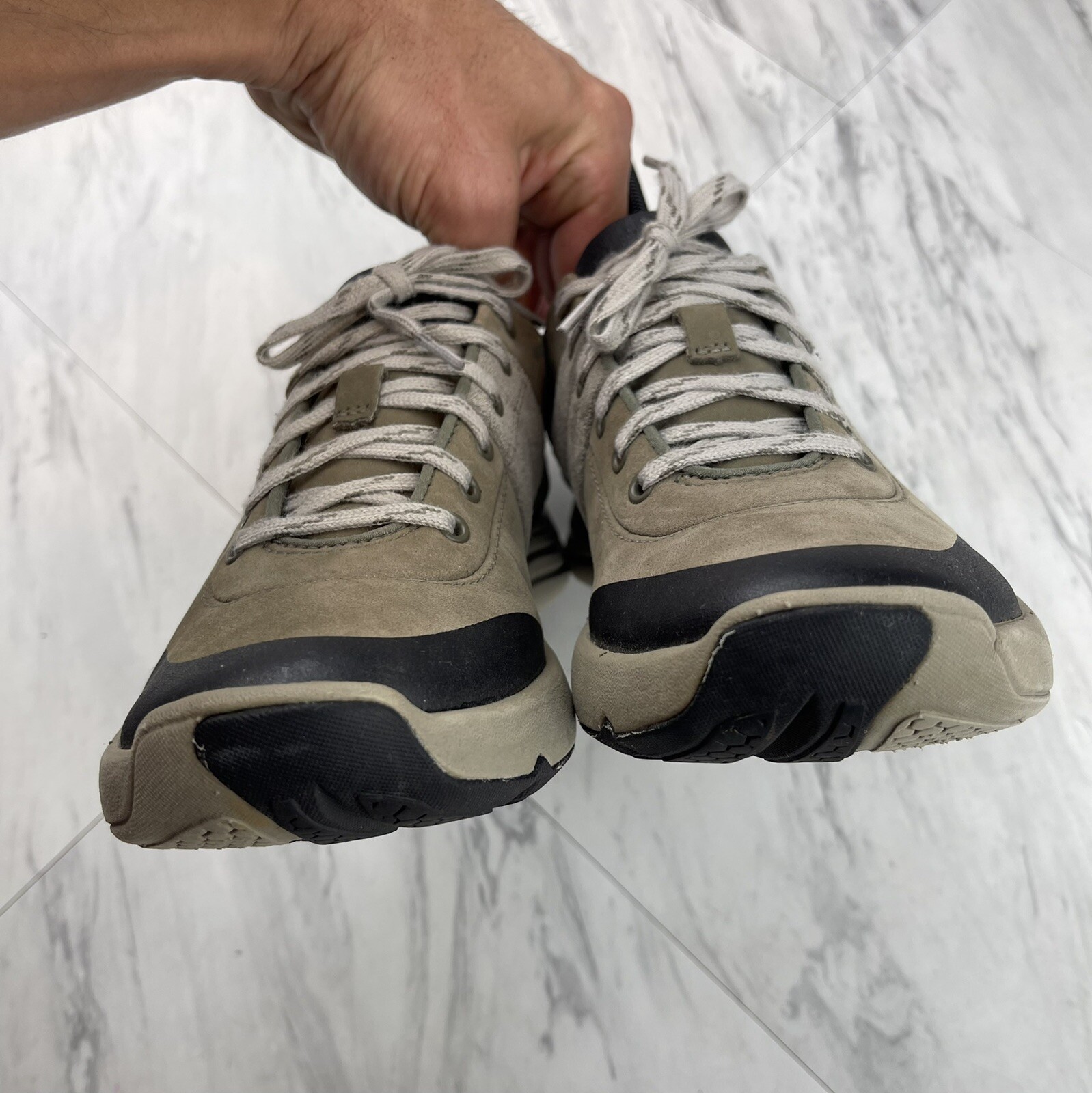 •Clarks WAVE WALK Nubuck Suede Leather Comfort Shoes … - Gem