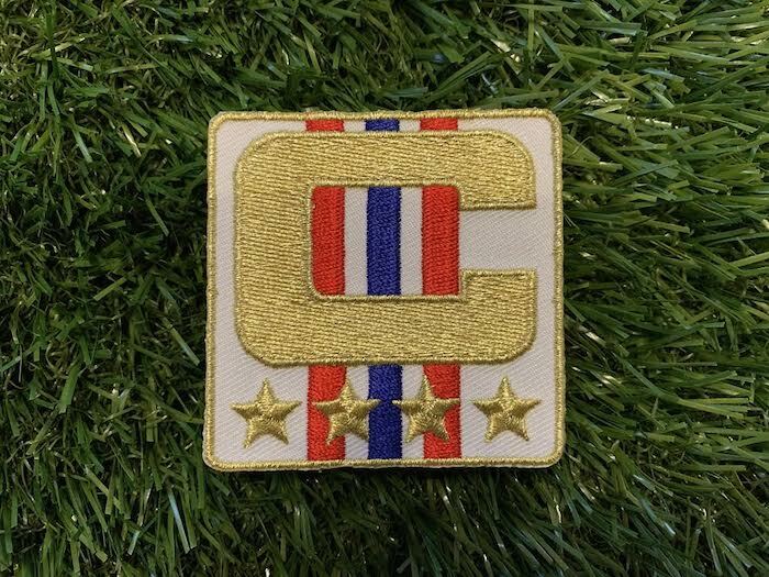 New England NAVY BLUE Captain C Patch Jersey Shirt Hoodie Football ...