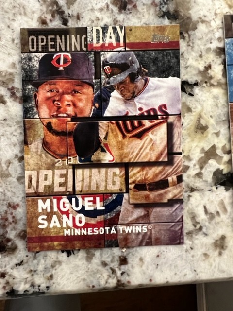 2018 TOPPS SERIES 1 MLB OPENING DAY CARD MINNESOTA TWINS MIGUEL SANO # ...