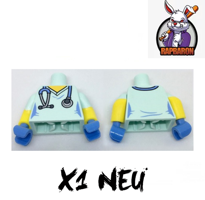Lego® 1x Minifigur Torso Female Hospital Scrubs Light Aqua 973pb2695c01 ...