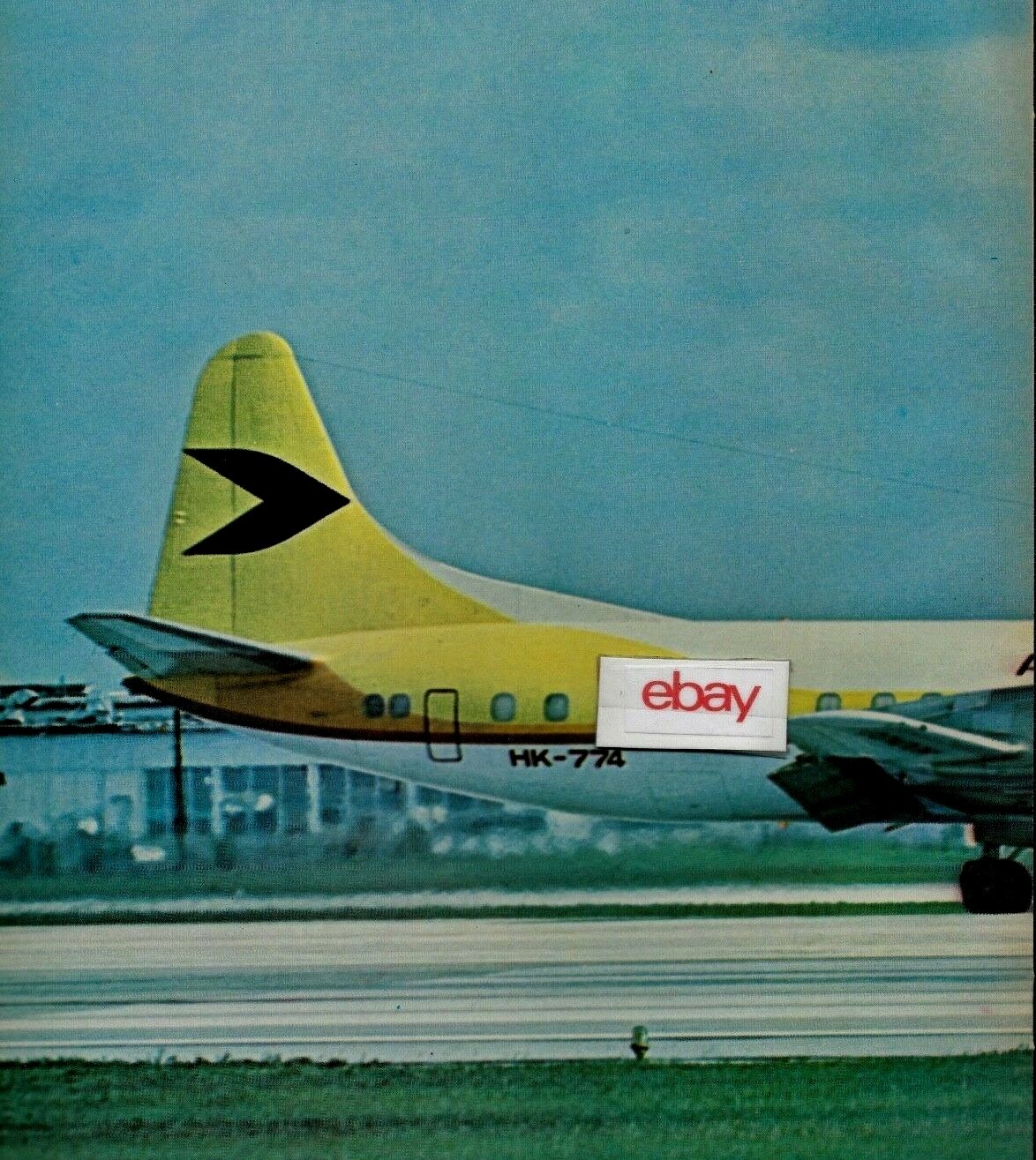 AEROCONDOR COLUMBIA LOCKHEED ELECTRA #HK-774 2 PG AIRLINE QUARTERLY PIC ...
