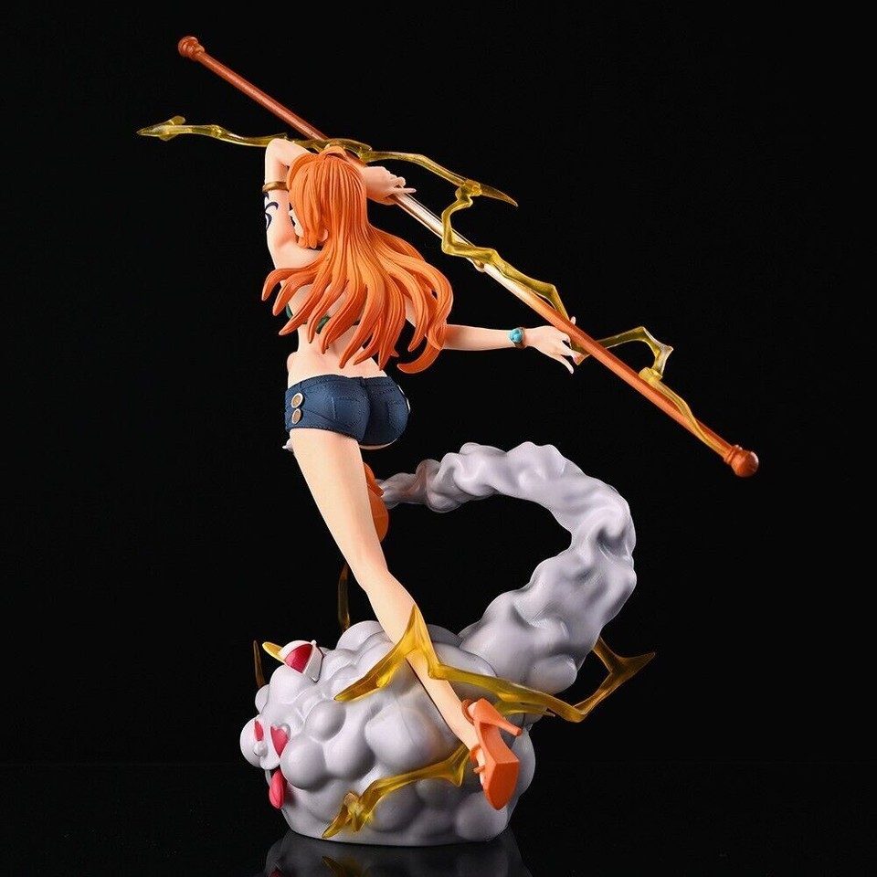 Anime One Piece Straw hat group battle Nami PVC Figure New No Box 28cm ...