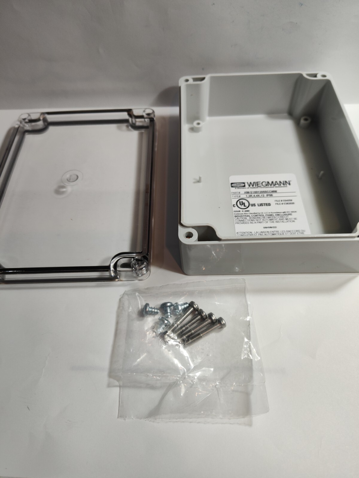 HUBBELL-WIEGMANN HW-S16012055WW Enclosure,6" H x 2" D x 5" W | eBay