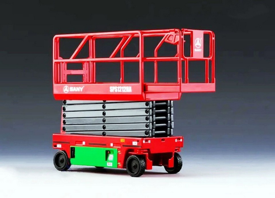 1/20 Scale SANY SPS1212HA Scissor Lift Diecast Car Model Toy Collection ...