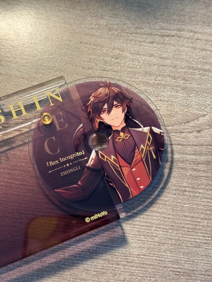 miHoYo Official Genshin Impact 2023 Concert Disc CD Keychain Zhongli ...