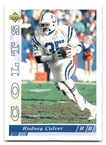Rodney Culver 1993 Upper Deck FOOTBALL #527 Indianapolis Colts | eBay
