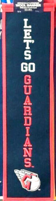 Cleveland Guardians Slogan Wool Banner 8.5-inch x 32 - inch Fanatics | eBay