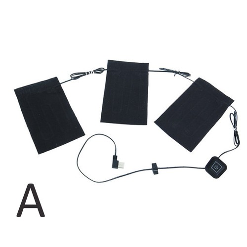 USB Clothes Heater Pad Electric Heating Sheet Warmer Vest Jacket ...