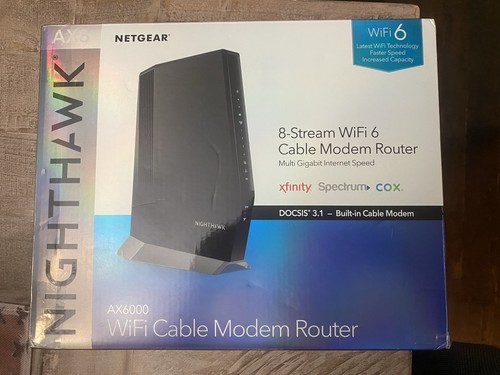 Netgear AX6000 Nighthawk AX8 | Cable Modem With Built-in WiFi 6 Router ...