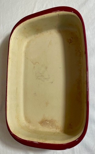 Pampered Chef Large Rectangle Baker Cranberry Stone 1121 9"x13" x 2.5 ...