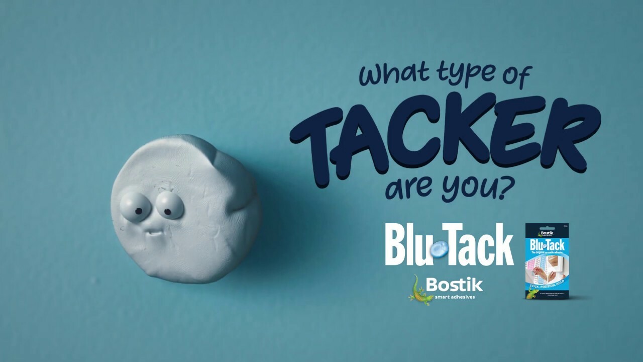 1 2 6 12 BOSTICK BLUE TACK Reusable Strong Adhesive Sticky Tack Blue ...