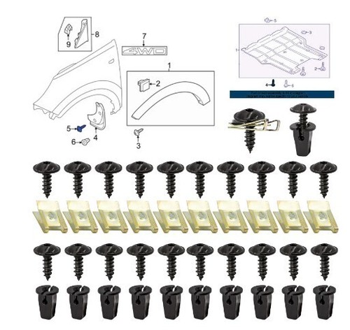 FITS AUDI A7 A8 A3 A4 A5 A6 MUD SPLASH GUARD! FENDER LINER SCREWS NEW ...