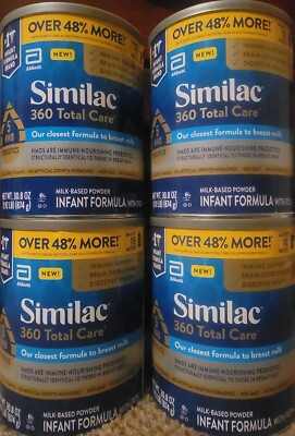 4 Large Cans of Similac 360 Total Care 0-12 Months (30.8 Oz) each. Sale ...