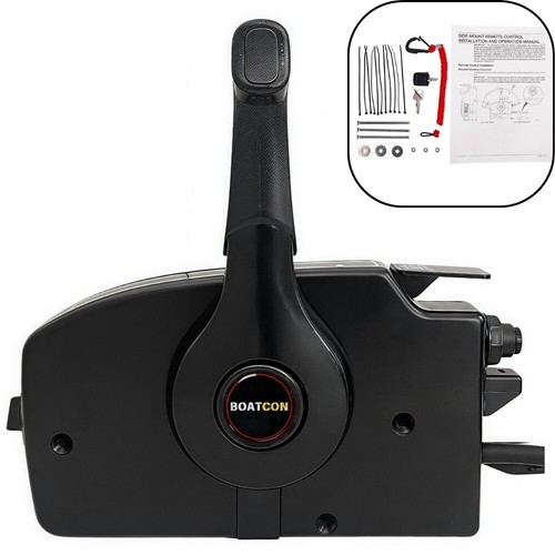 Outboard Throttle Remote Control Box Side-Mounted for Mercury 7Pin Pull ...