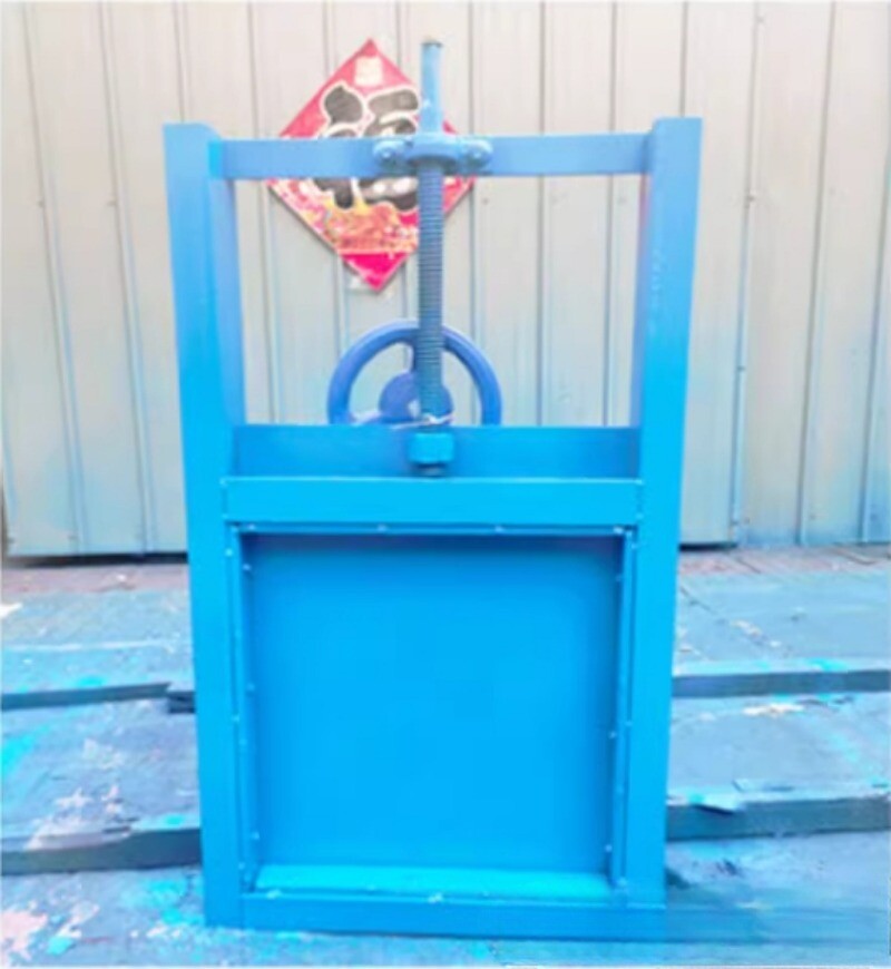 Manual Plunger Valve Circular Discharge Valve Short Pipe Sluice Gate ...