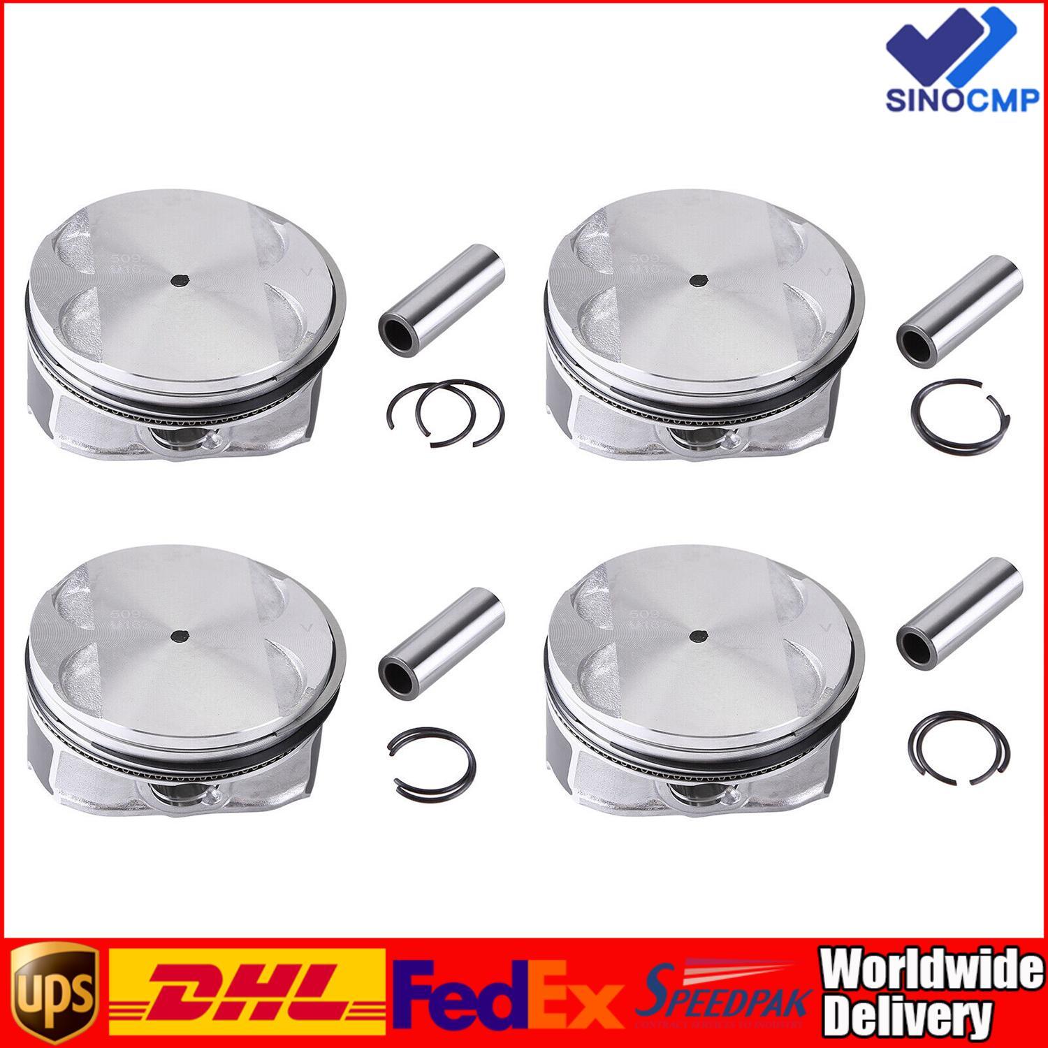 4 Set Engine Piston & Rings Kit For Chevy Captiva Cobalt Equinox HHR ...
