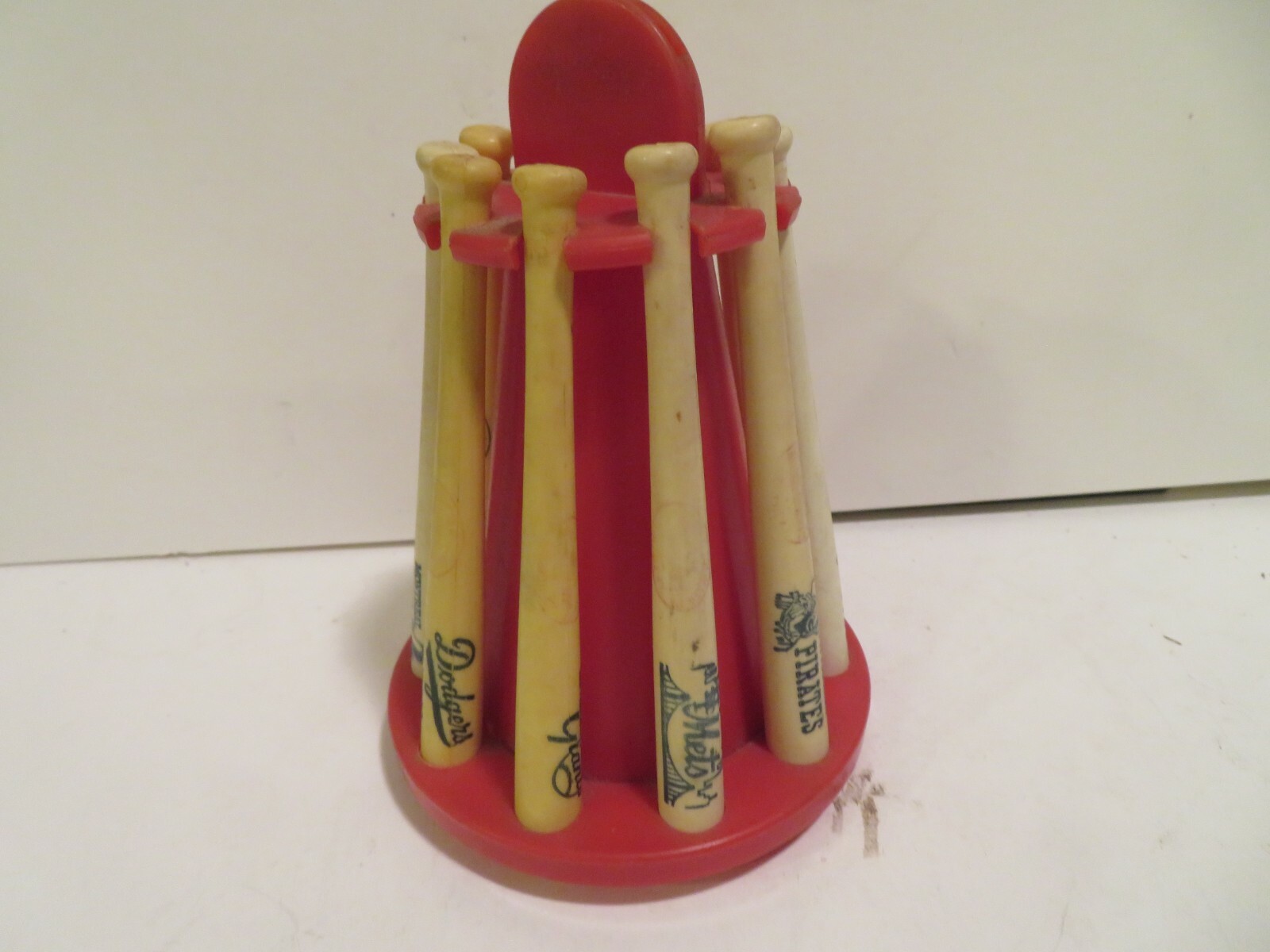 VINTAGE National League Plastic Mini Bat Coin Bank 6 INCH LOUISVILLE ...