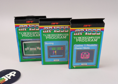 Lot of 3 APF MP 1000 Games Blackjack, Boxing & Casino 1: Roulette/Keno ...