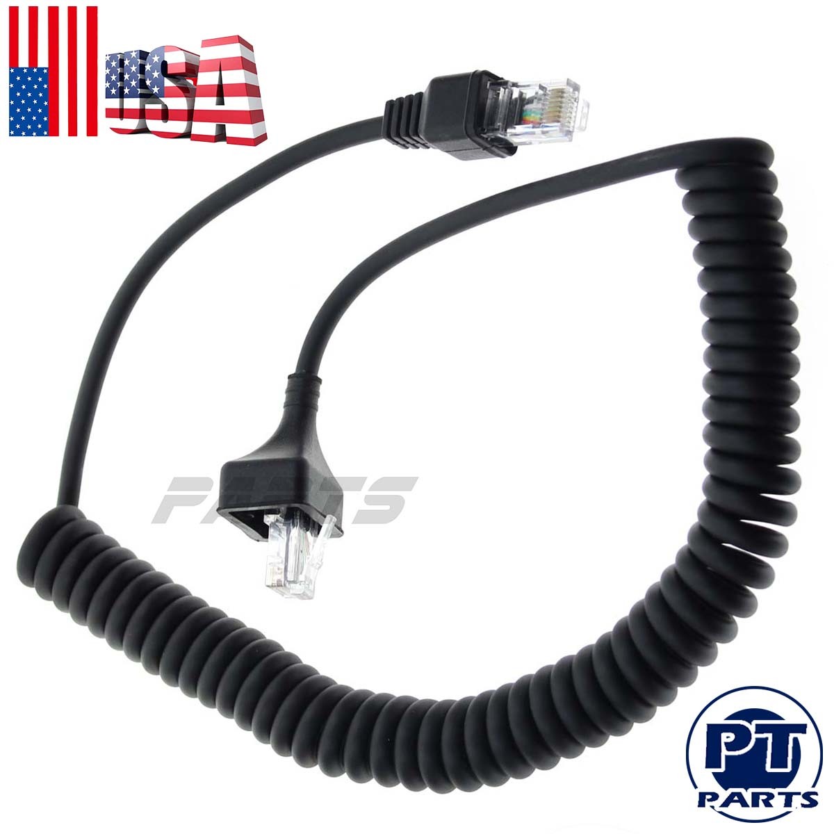 New Microphone Cable Cord For Kenwood Radio KMC-30 KMC-27A KMC-27B KMC ...
