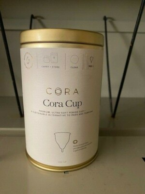 Cora Menstrual Cup Reusable Period Cup Sustainable Alternative Clear ...