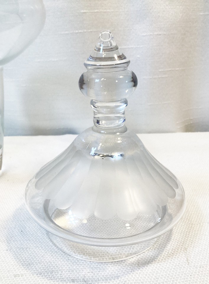 Large Zweisel Crystal Jar Apothecary Glass with Lid 15.5 in | eBay