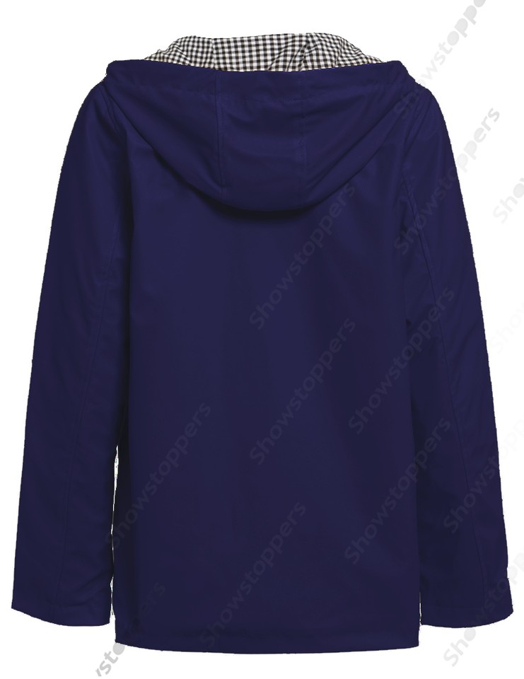 NEW WATERPROOF Festival Mac Ladies PVC Raincoat Women Jacket Size 10 12 ...