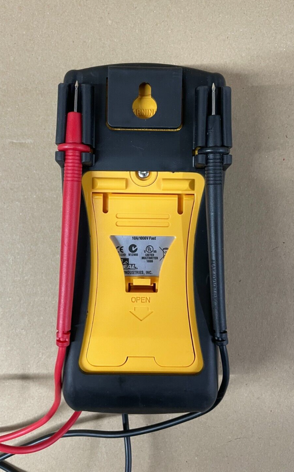 Ideal 61-340 Multimeter Voltmeter Cat III - Handheld - with Probe Test ...