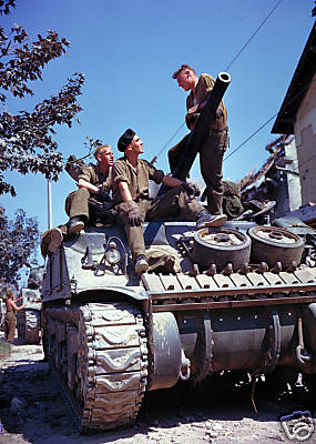 WW2 Color Photo M4 Sherman Tank in Color World War Two WWII US Army | eBay