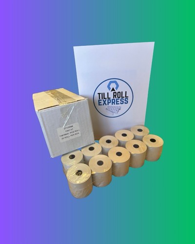 57mm x 57mm Thermal Till Rolls – Box of 20 Rolls | eBay UK
