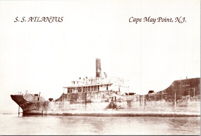 Cape May Point New Jersey NJ SS Atlantus Cement Ship WW1 Reproduction ...