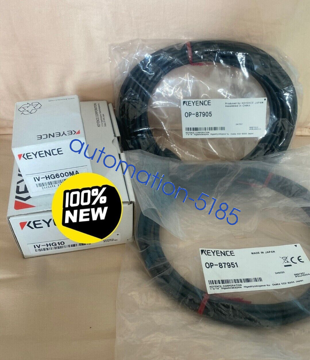 1 SET KEYENCE IV-HG600MA+IV-HG10 With Cable OP-87905&OP-87951 FedEXDHL ...