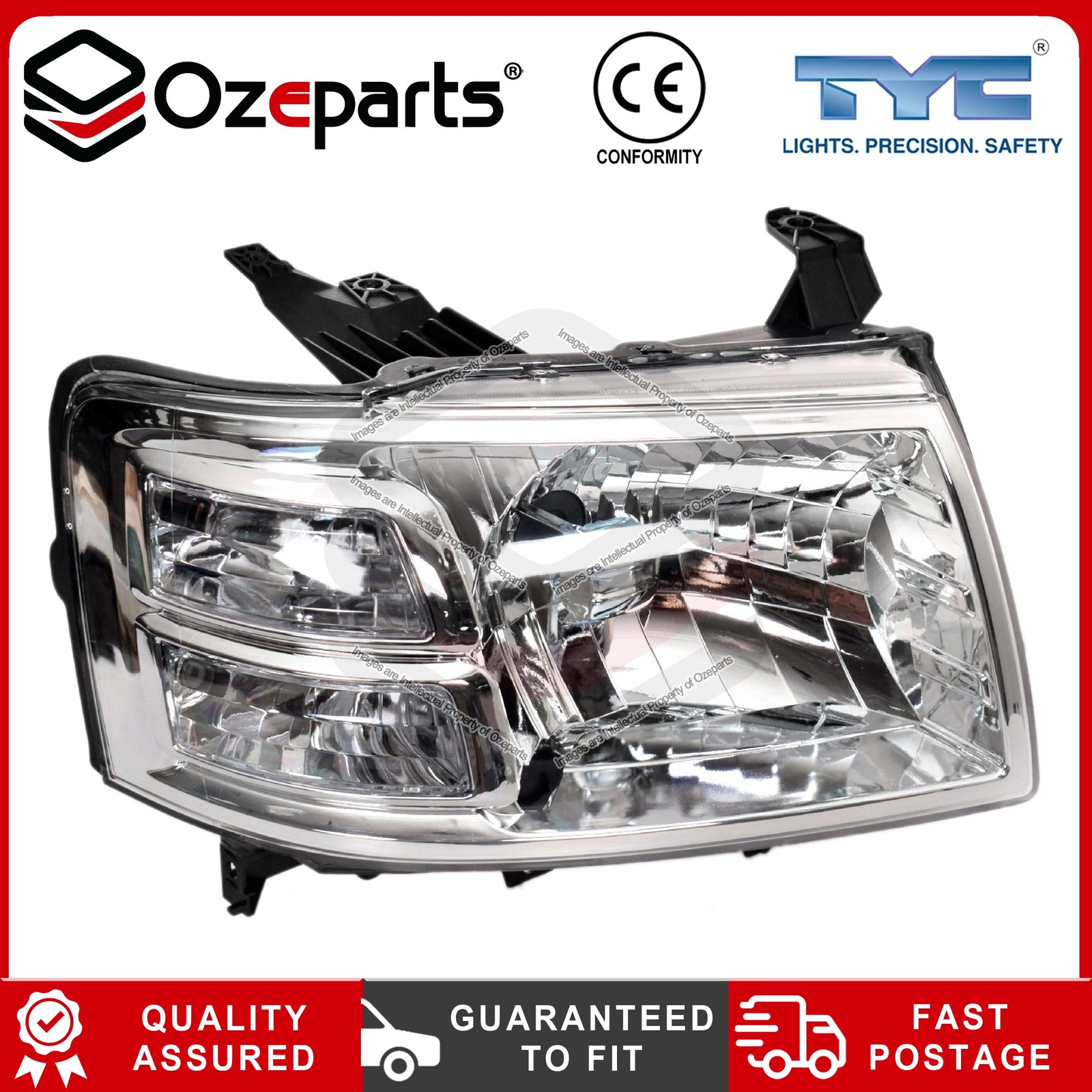RH RHS Right Hand Head Light Lamp Chrome For Ford Ranger PJ Ute 2006 ...