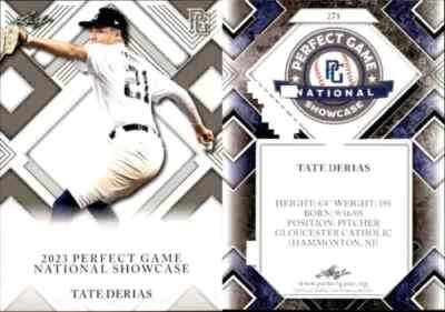 Tate Derias 1st EVER PRINTED 2023 LEAF PERFECT GAME ROOKIE CARD #271 Mint | eBay