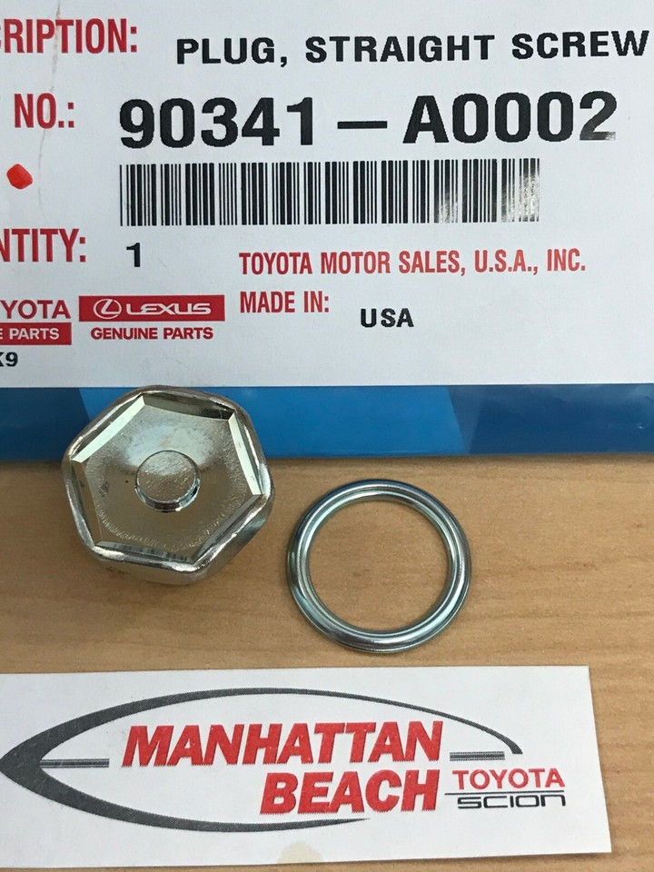 NEW GENUINE TOYOTA REAR AXLE FILL PLUG & GASKET SET | eBay