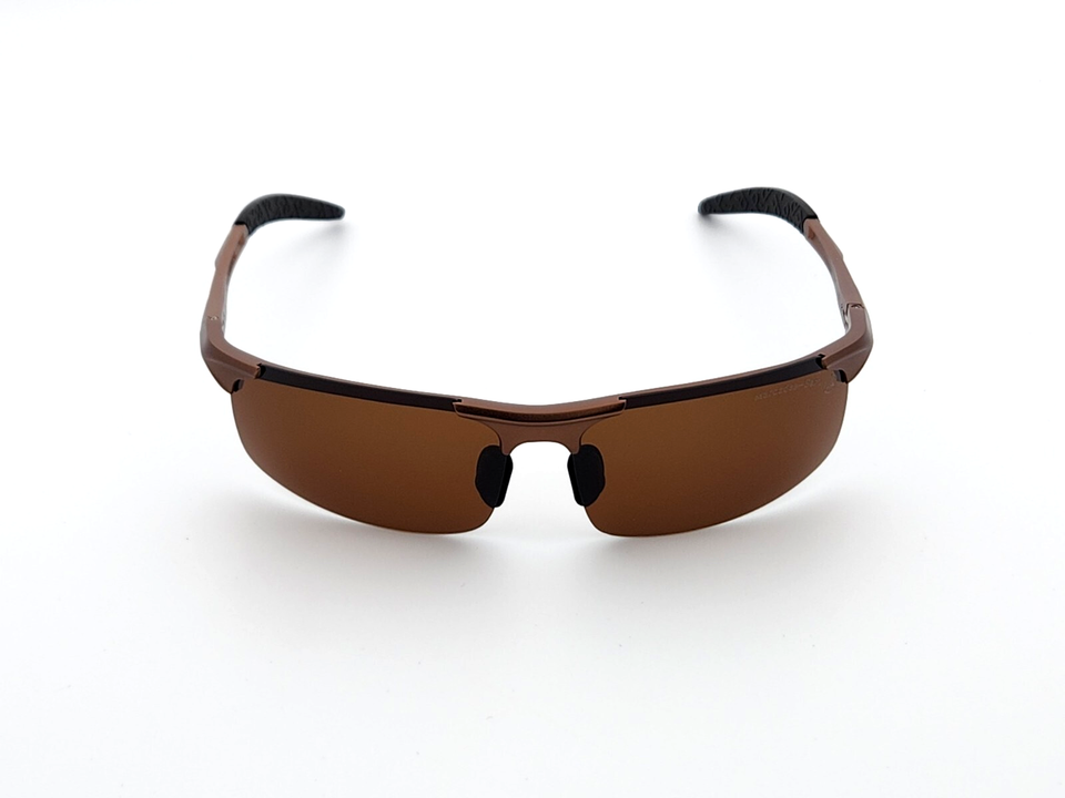 Polarized Mercedes Benz Flex Arm Metal Sport Rimless Sunglasses Copper ...