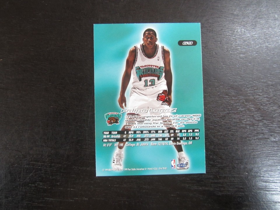 1999-00 Fleer Ultra # 69 Felipe Lopez Autograph Signed Auto Card (B ...