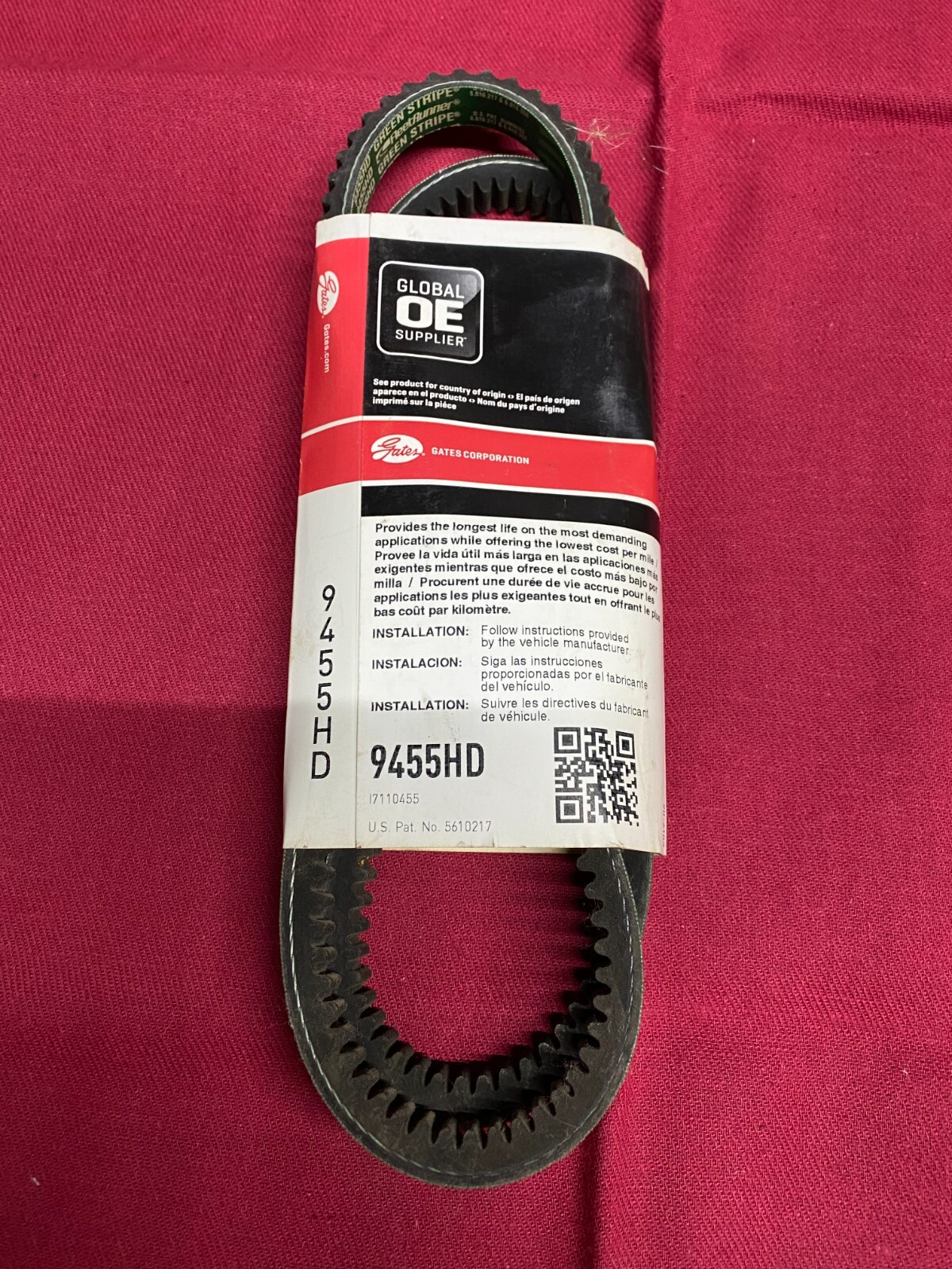 Gates 9455HD Accessory Drive Belt-High Capacity V-Belt (Heavy-Duty) | eBay