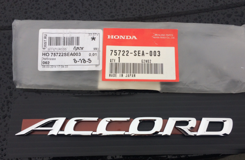 HONDA Genuine ACCORD CL7 CL8 CL9 EURO R Rear Ornament Emblem Badge ...