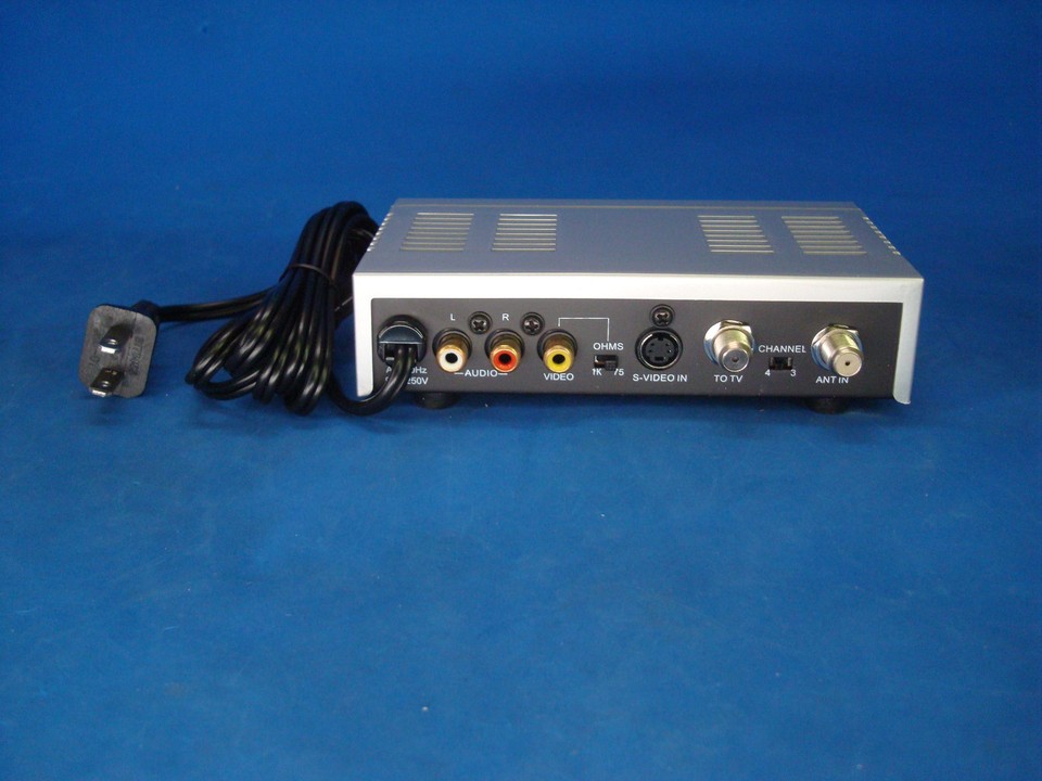 us selle RF MODULATOR RCA COAX CABLE ADAPTER TV AV COAXIAL CONVERTER ...