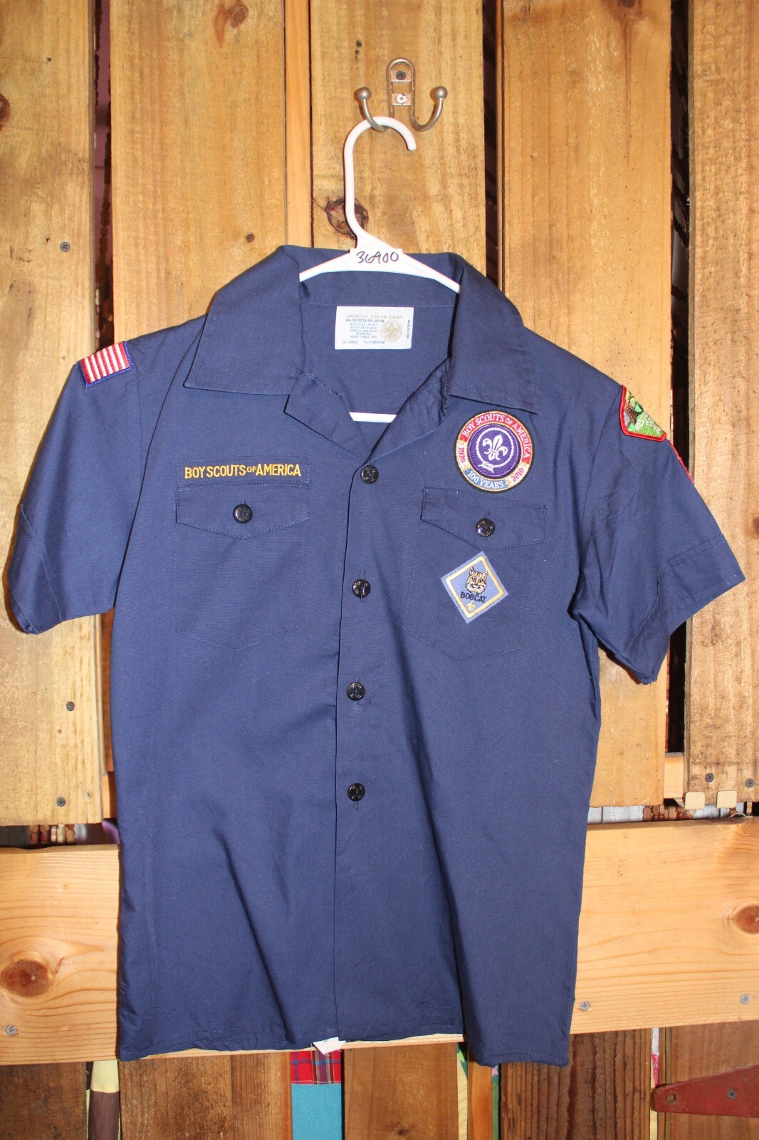 Boy Scouts of America Uniform Youth Shirt Medium Blue | eBay