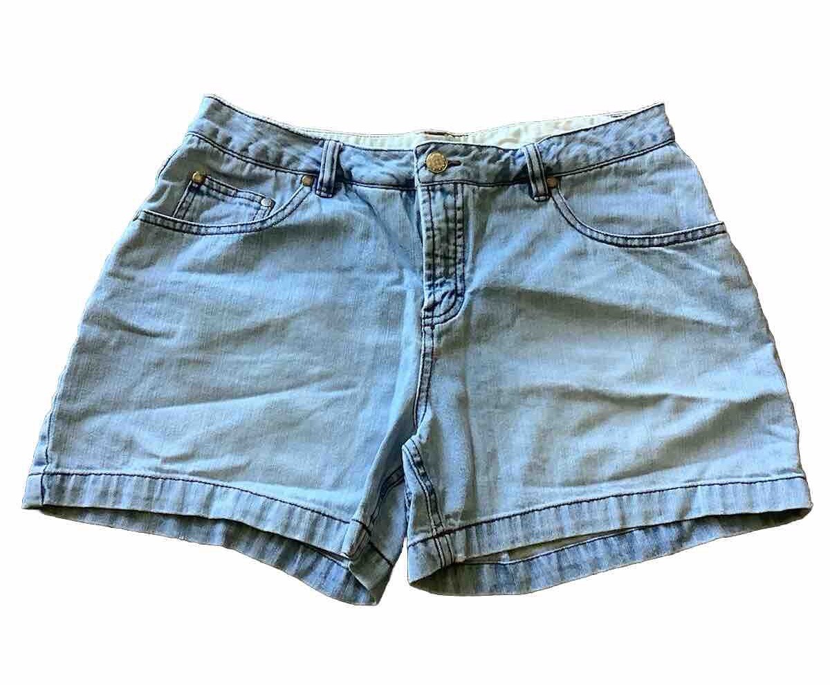 Ruff Hewn Womens Adult Denim Shorts Size 10 100% Cotton Mid Rise Blue ...