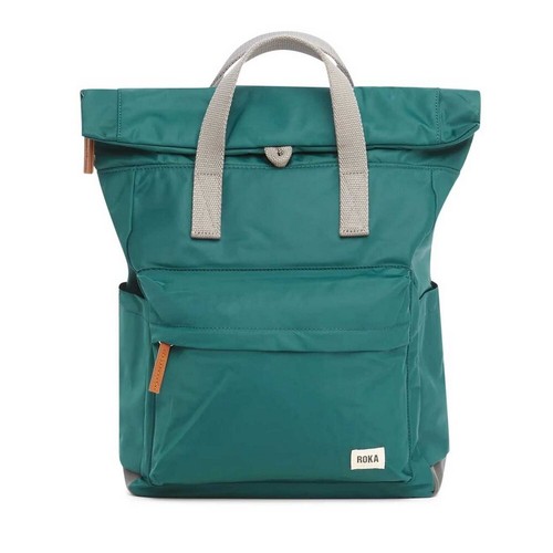 Roka Canfield B Sustainable Medium Weather Resistant Backpack Bag Teal ...