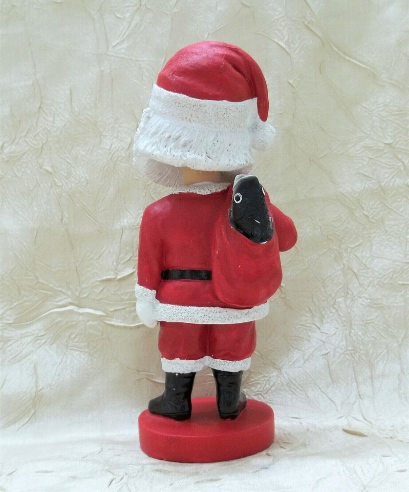 1 Bass Pro Shops Santa Claus Bobblehead with Bass In Bag Over Shoulder ...