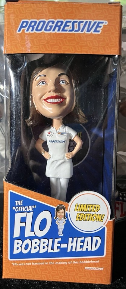 Flo from Progressive Talking Bobblehead Working Rare! | eBay