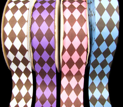 5 Yards Jester Diamond Grosgrain Ribbon 1.5"W | eBay