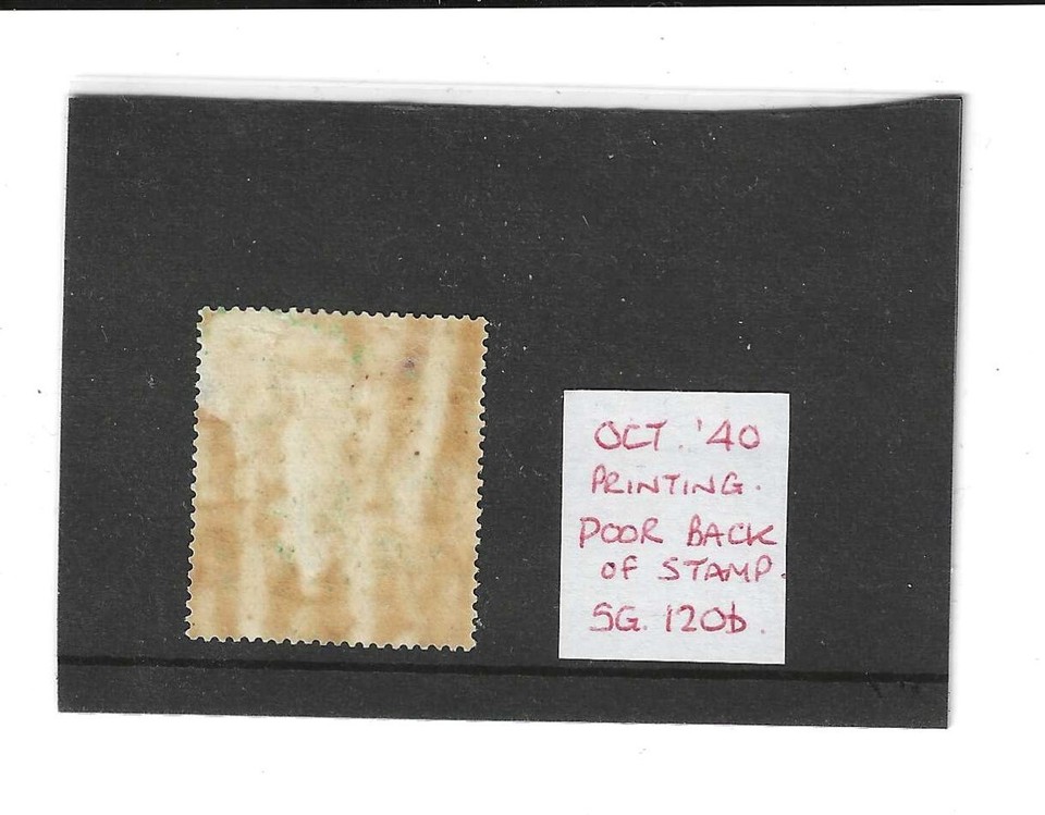 Bermuda KGVI 1938-1953 12s 6d Keyplate SG120b (Oct 40 Printing) MM-Poor ...