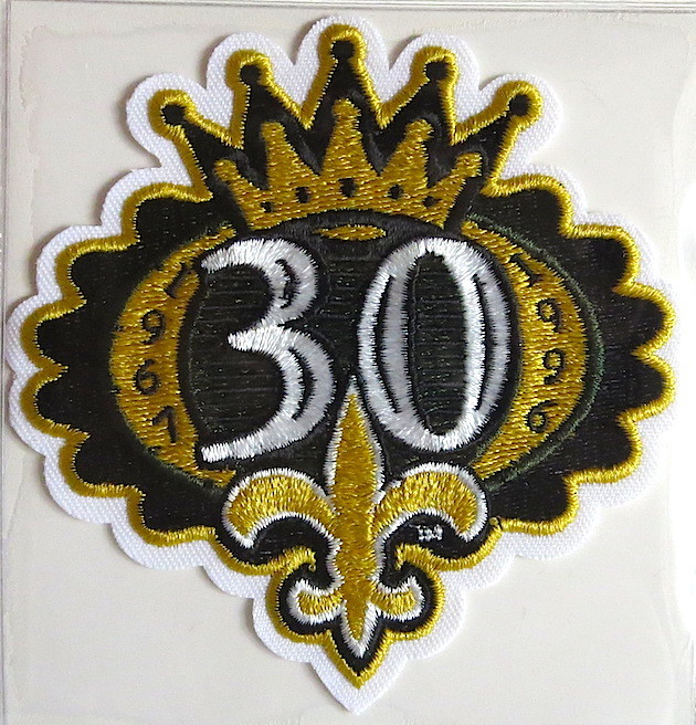 NEW ORLEANS SAINTS ~ 30th ANNIVERSARY NFL TEAM PATCH Willabee & Ward ...